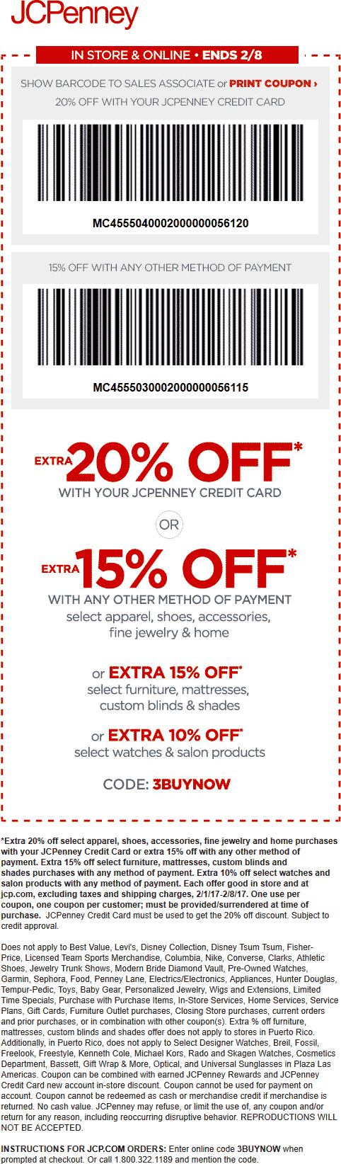 15% off at JCPenney, or online via promo code 3BUYNOW | JCPenney ...