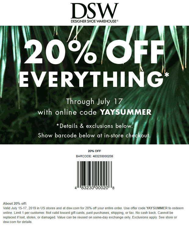 DSW August 2021 Coupons And Promo Codes DSW August 2021 Coupons And Promo Codes