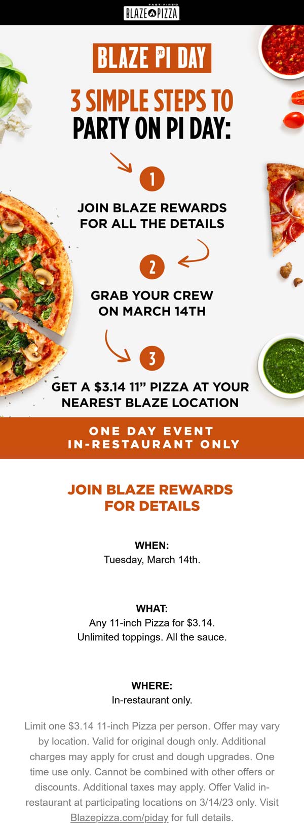 3 14 Pizza Tuesday At Blaze Pizza Blaze Pizza November 2025 Coupons 3 14 Pizza Tuesday At Blaze Pizza Blaze Pizza November 2025 Coupons