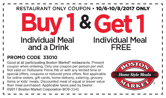 Boston Market September 2025 Coupons and Promo Codes 🛒