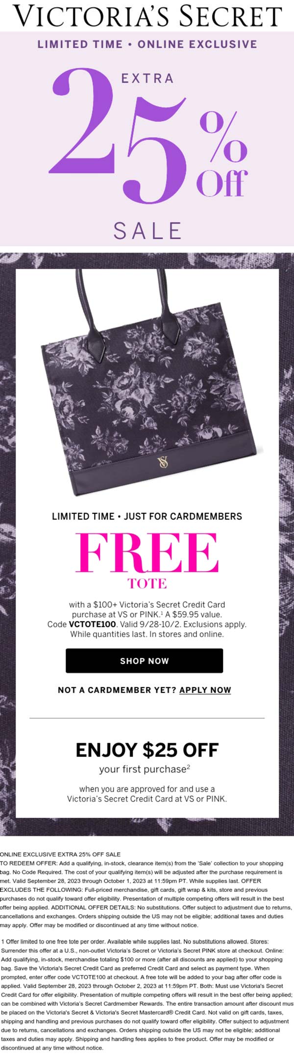 Extra 25% off sale items & more at Victorias Secret | Victorias Secret ...